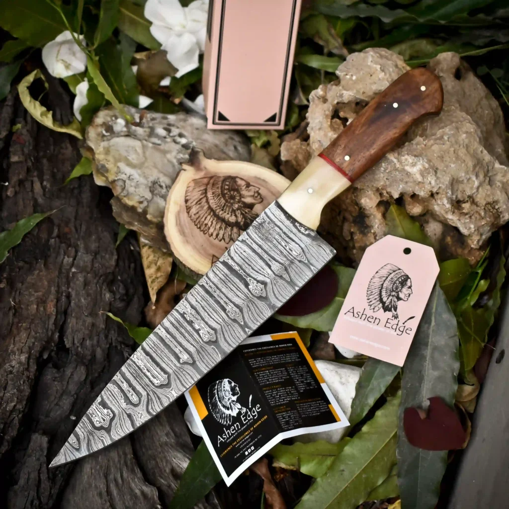 Wood hunting knife - Ashen Edge Custom Knives
